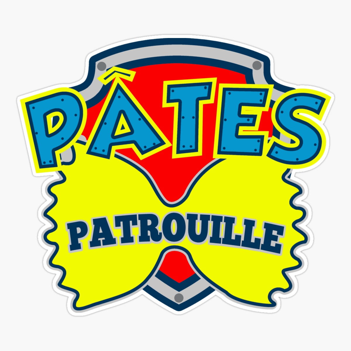 Maneki Patrol Pasta! (Kitchen, Child, Dog) Sticker, Phone Decal Water Bottle Stickers Car Decals ...