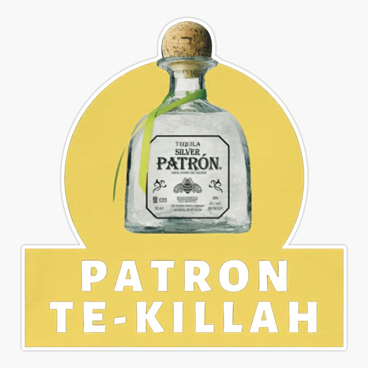 Maneki Patron Tequila Sticker, Phone Decal Water Bottle Stickers Car ...