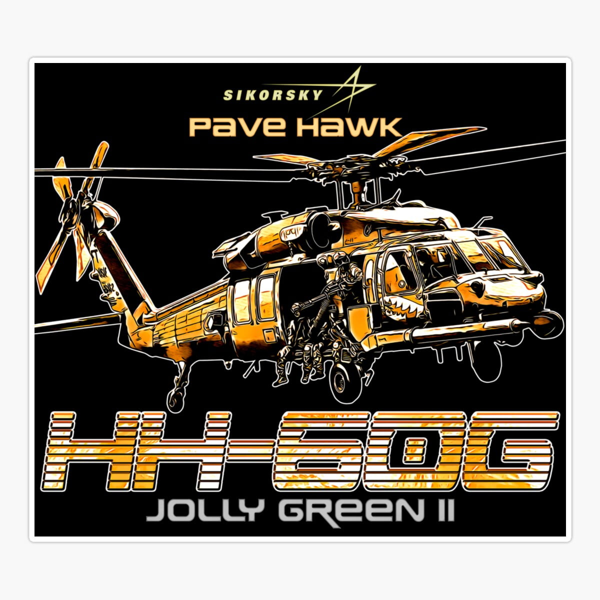 Maneki Pave Hawk Hh-60G Search And Rescue Helicopter Us Navy Air Force ...