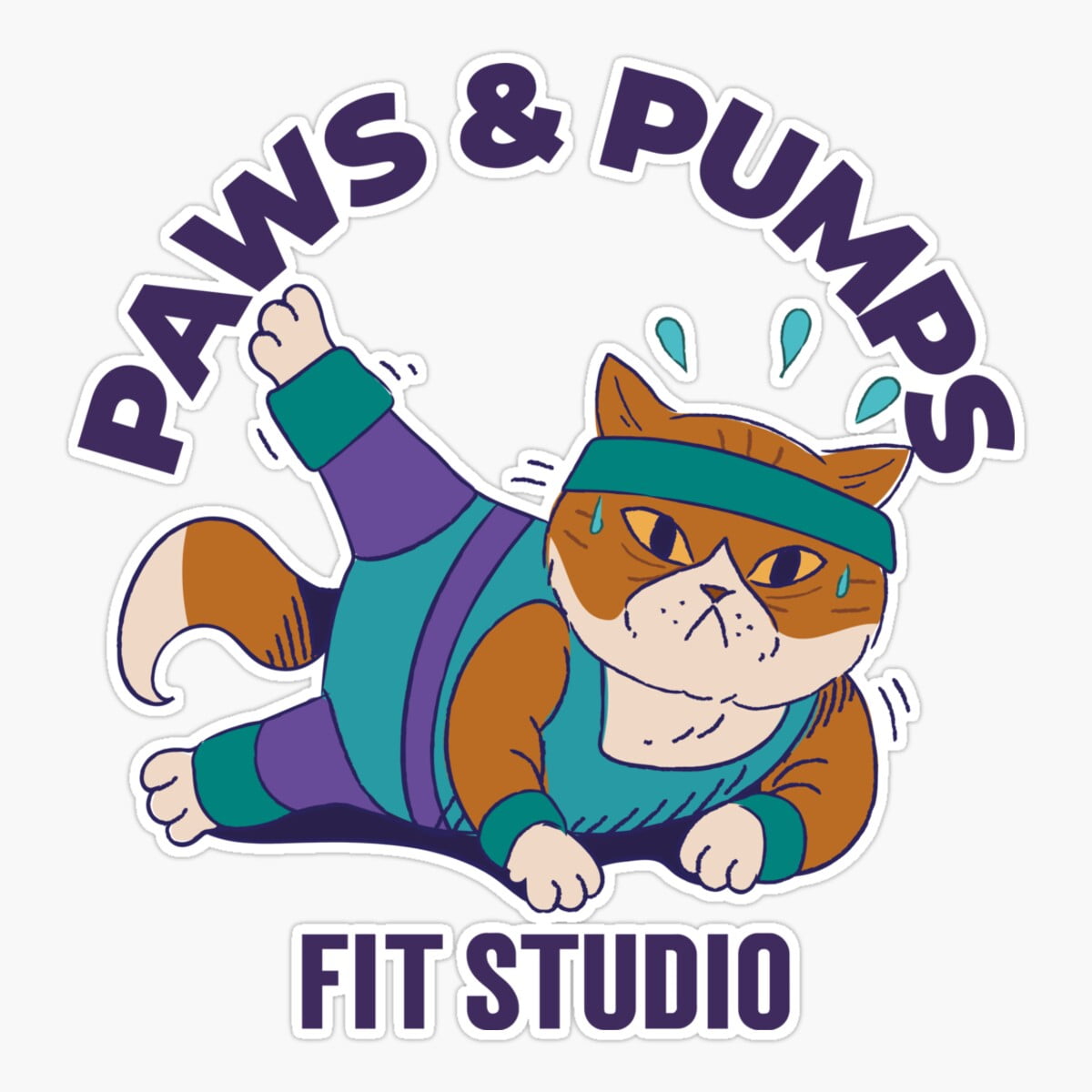 Maneki Paws & Pumps Tee Sticker, Phone Decal Water Bottle Stickers Car Decals, Funny Birthday ...