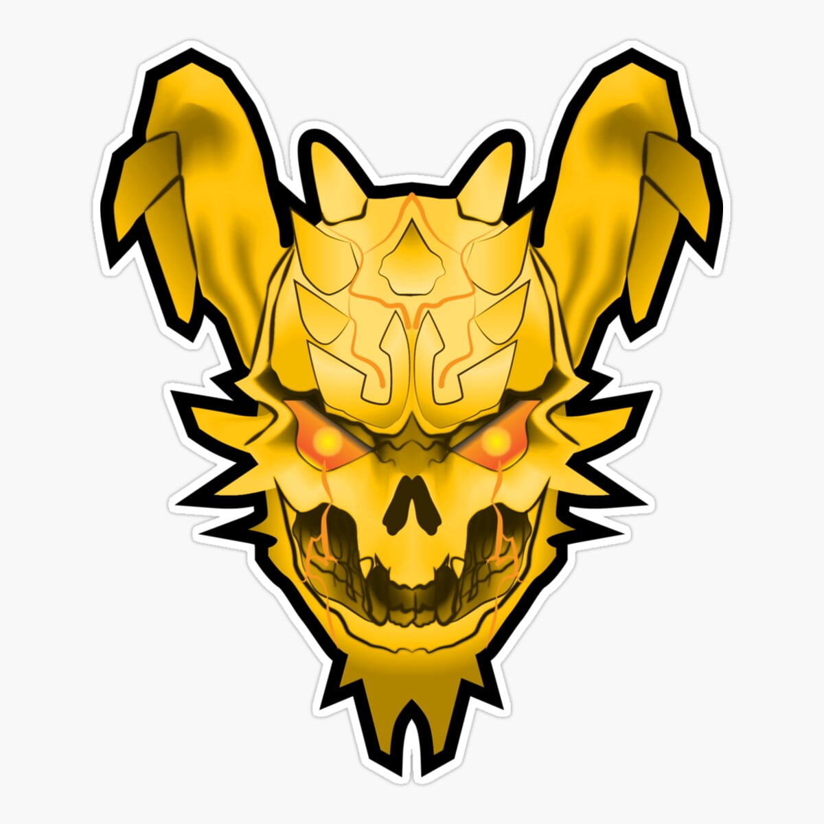 Maneki Payday 2 - Mega Deathwish Skull Er, Phone Decal Water Bottle ...
