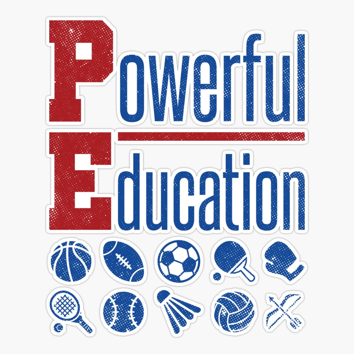 Maneki Pe Powerful Education Physical Education Teacher Er, Phone Decal ...
