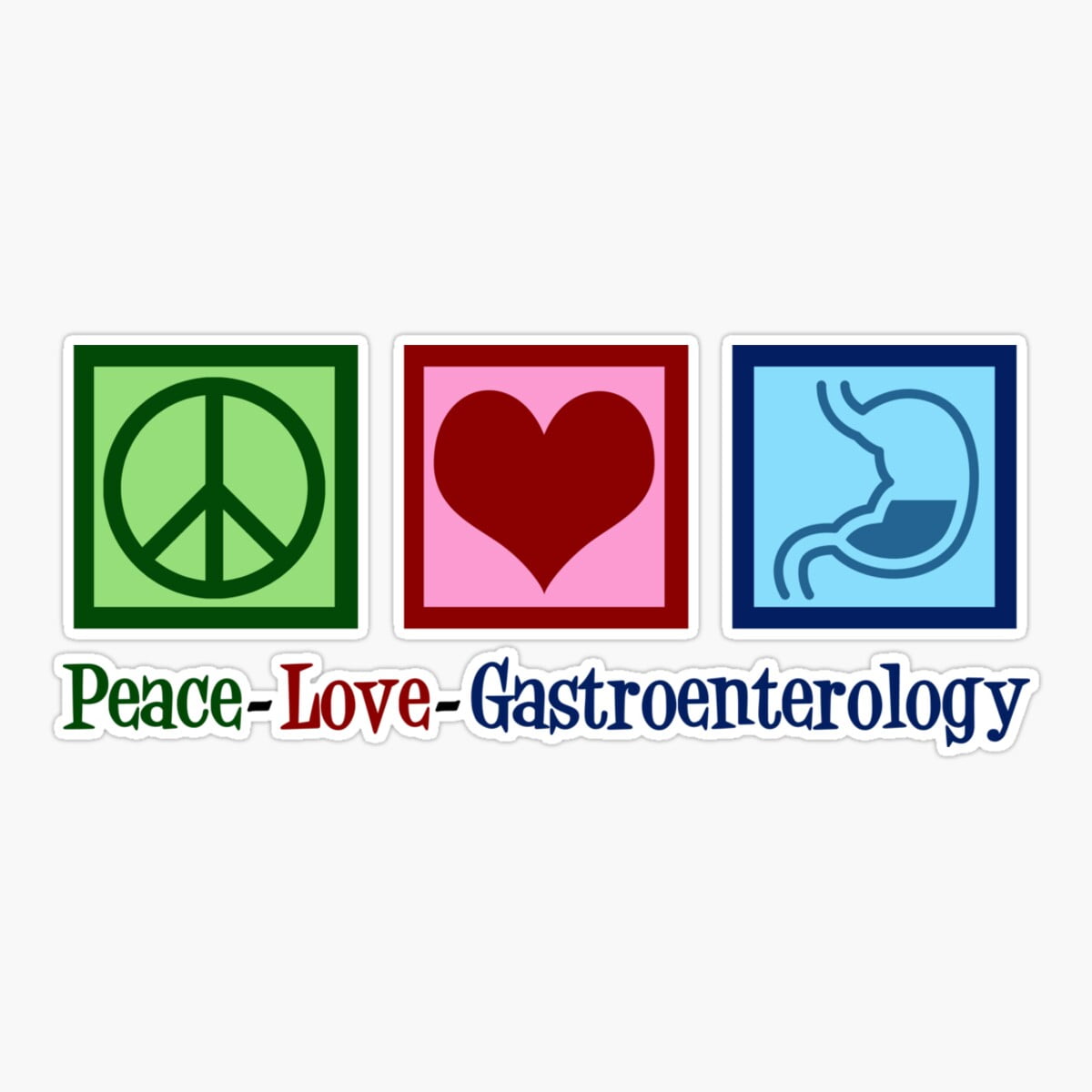 Maneki Peace Love Gastroenterology Er, Phone Decal Water Bottle ...