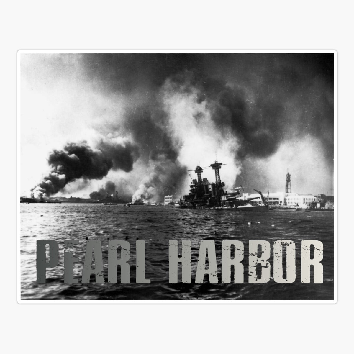 Maneki Pearl Harbor Ship Disaster Er, Phone Decal Water Bottle Stickers ...
