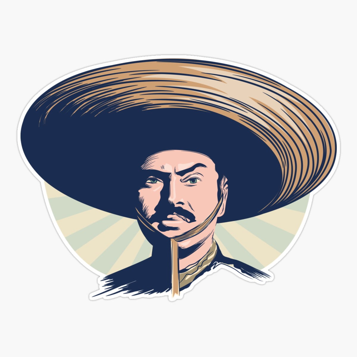 Maneki Pedro Armendáriz México Charro Sticker, Phone Decal Water Bottle ...