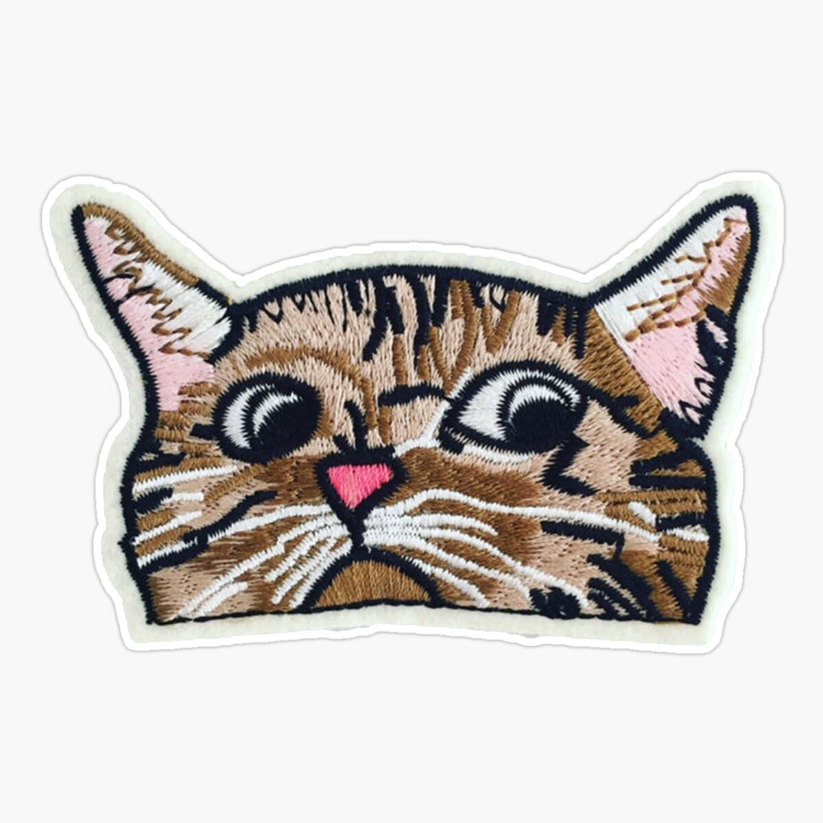 Maneki Peeping Cat Sticker Sticker, Phone Decal Water Bottle Stickers ...