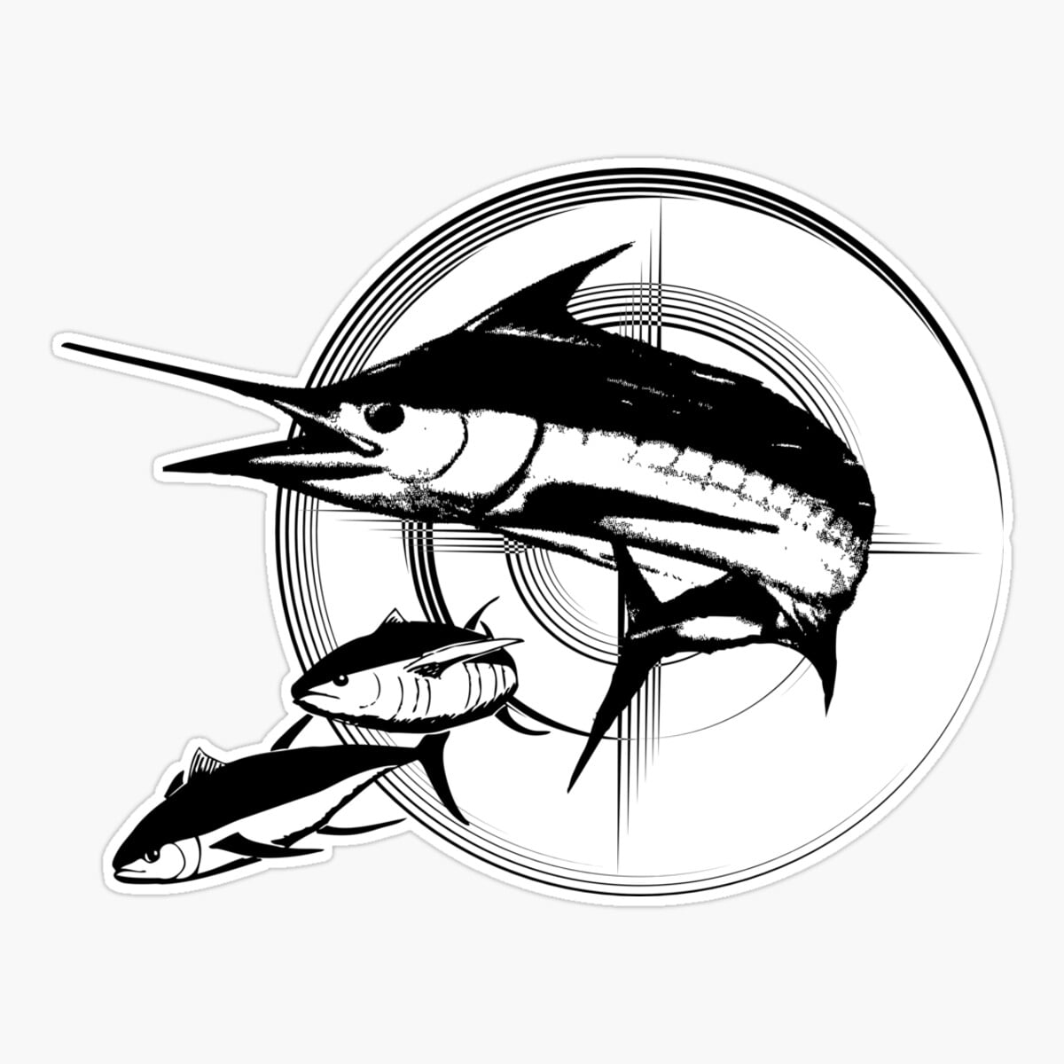 Maneki Pelagic Hunter - Big Game Ishing Design Er, Phone Decal Water ...