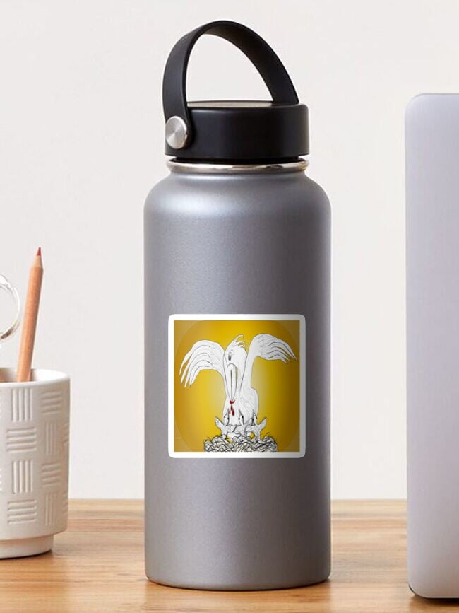 Maneki Pelican In Her Piety Sticker, Phone Decal Water Bottle Stickers ...