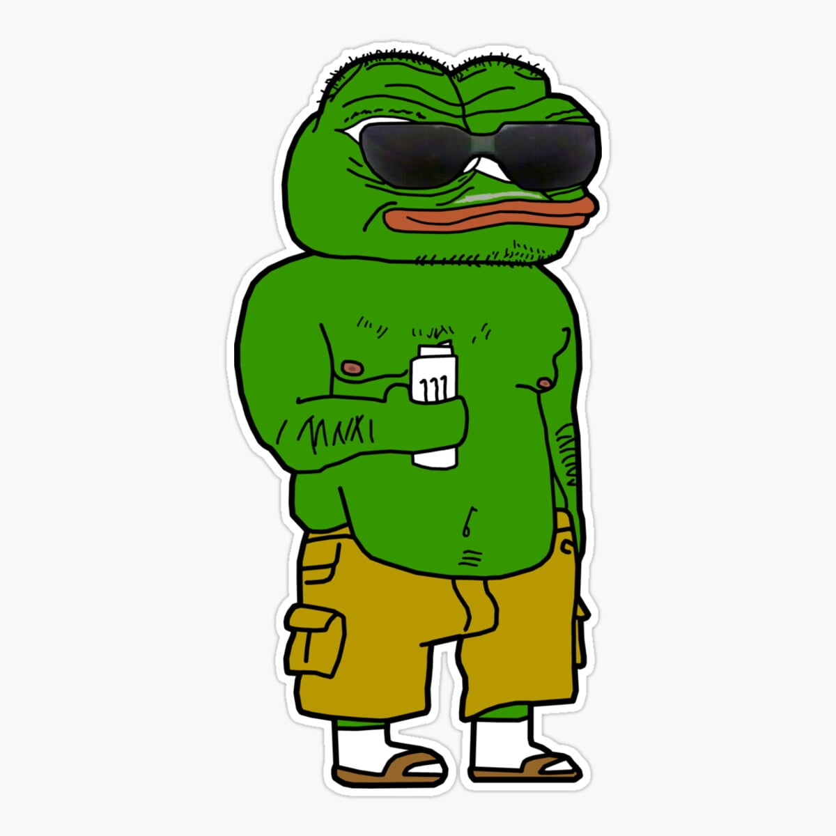 Maneki Pepe Boomer Apu Er, Phone Decal Water Bottle Stickers Car Decals ...