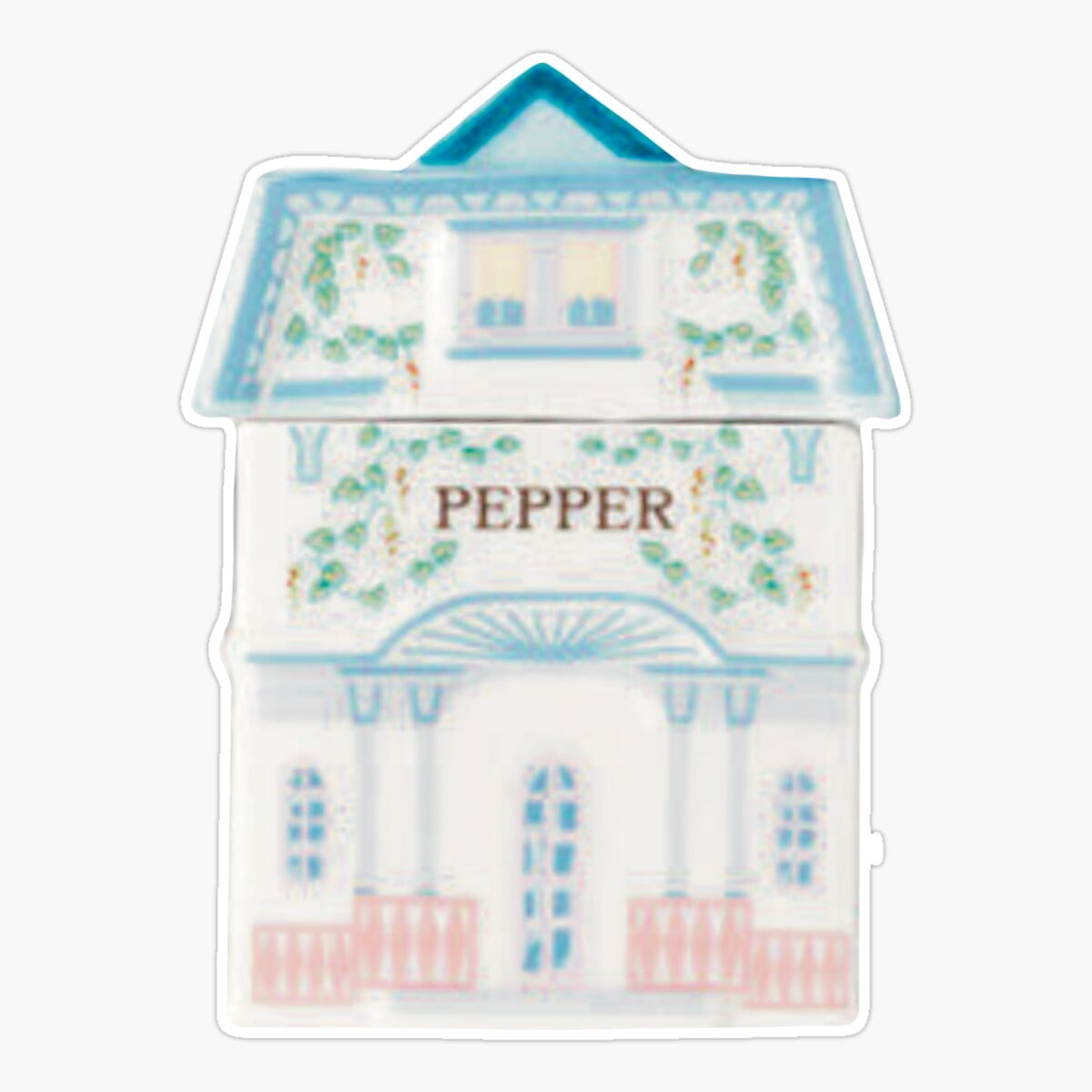 Maneki Pepper House Sticker, Phone Decal Water Bottle Stickers Car ...