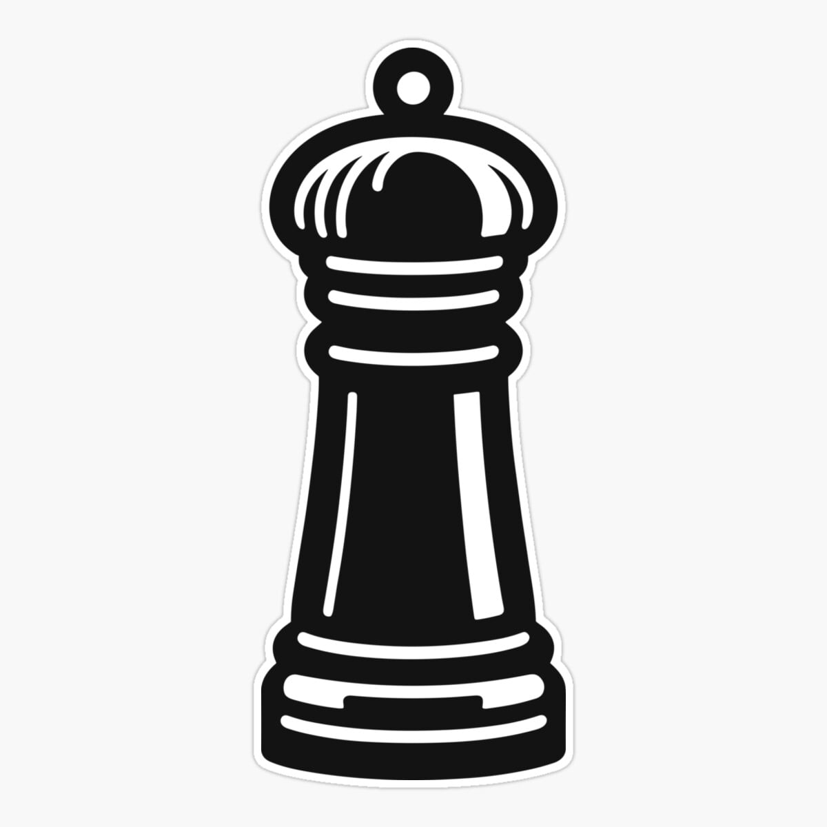 Maneki Pepper Mill Grinder Sticker, Phone Decal Water Bottle Stickers ...