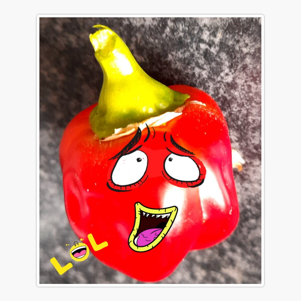 Maneki Pepper Sticker, Phone Decal Water Bottle Stickers Car Decals ...