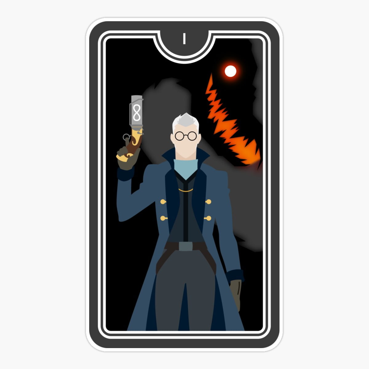 Maneki Percy Magician Tarot Card Er, Phone Decal Water Bottle Stickers ...