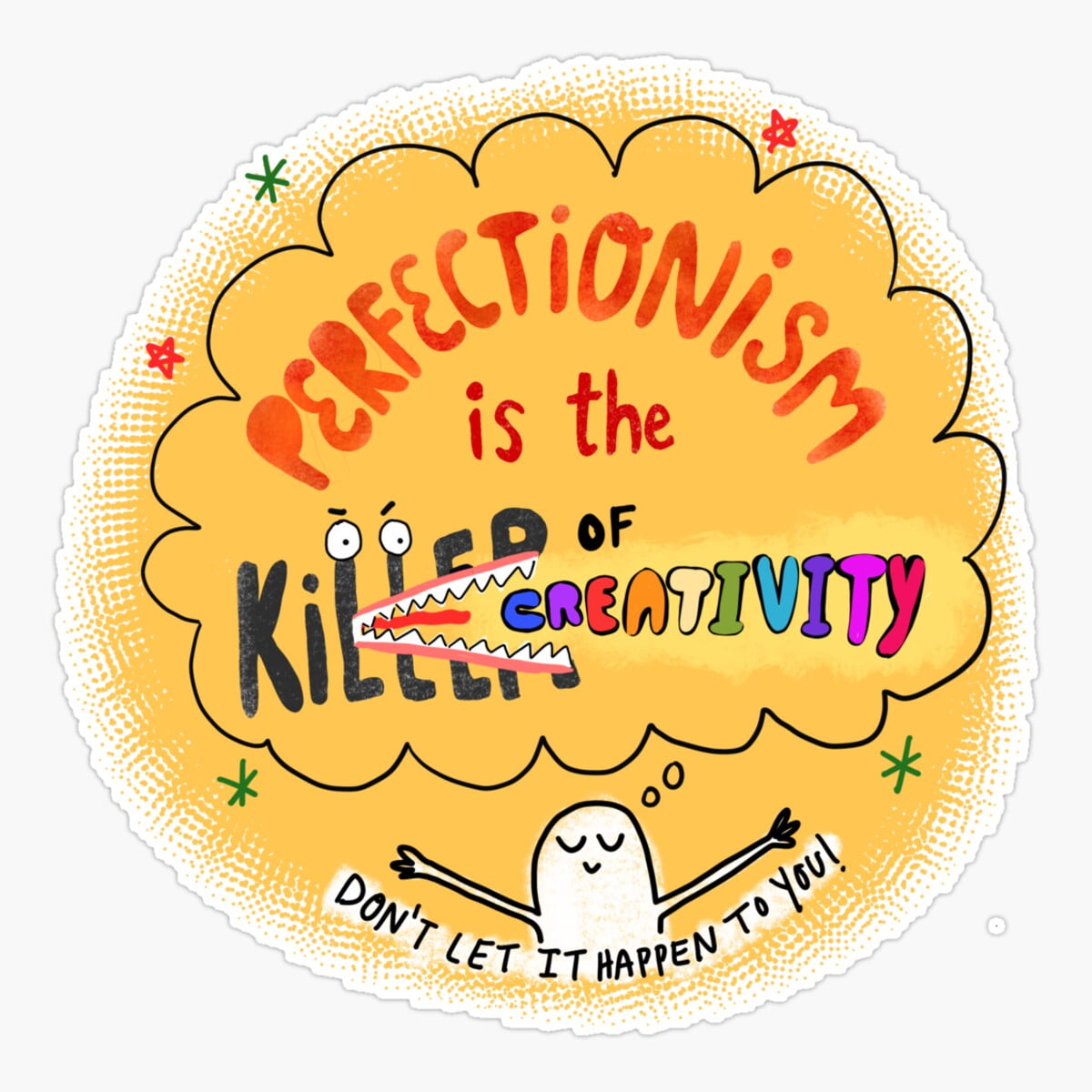 Maneki Perfectionism Is The Killer Of Creativity Er, Phone Decal Water ...