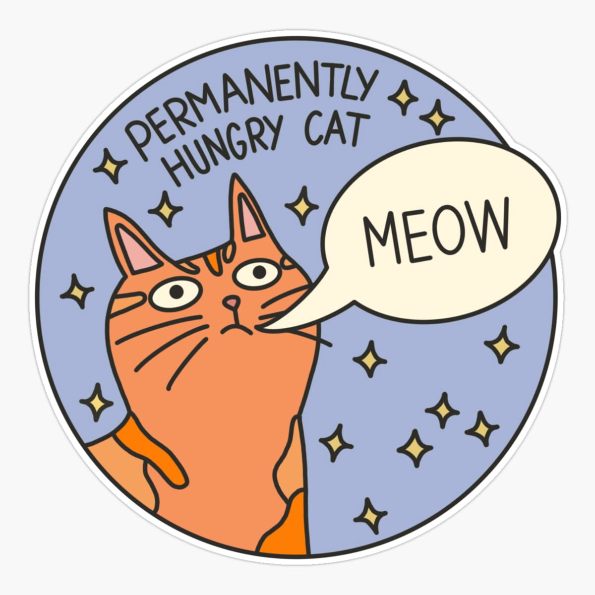 Maneki Permanently Hungry Cat Sticker, Phone Decal Water Bottle ...