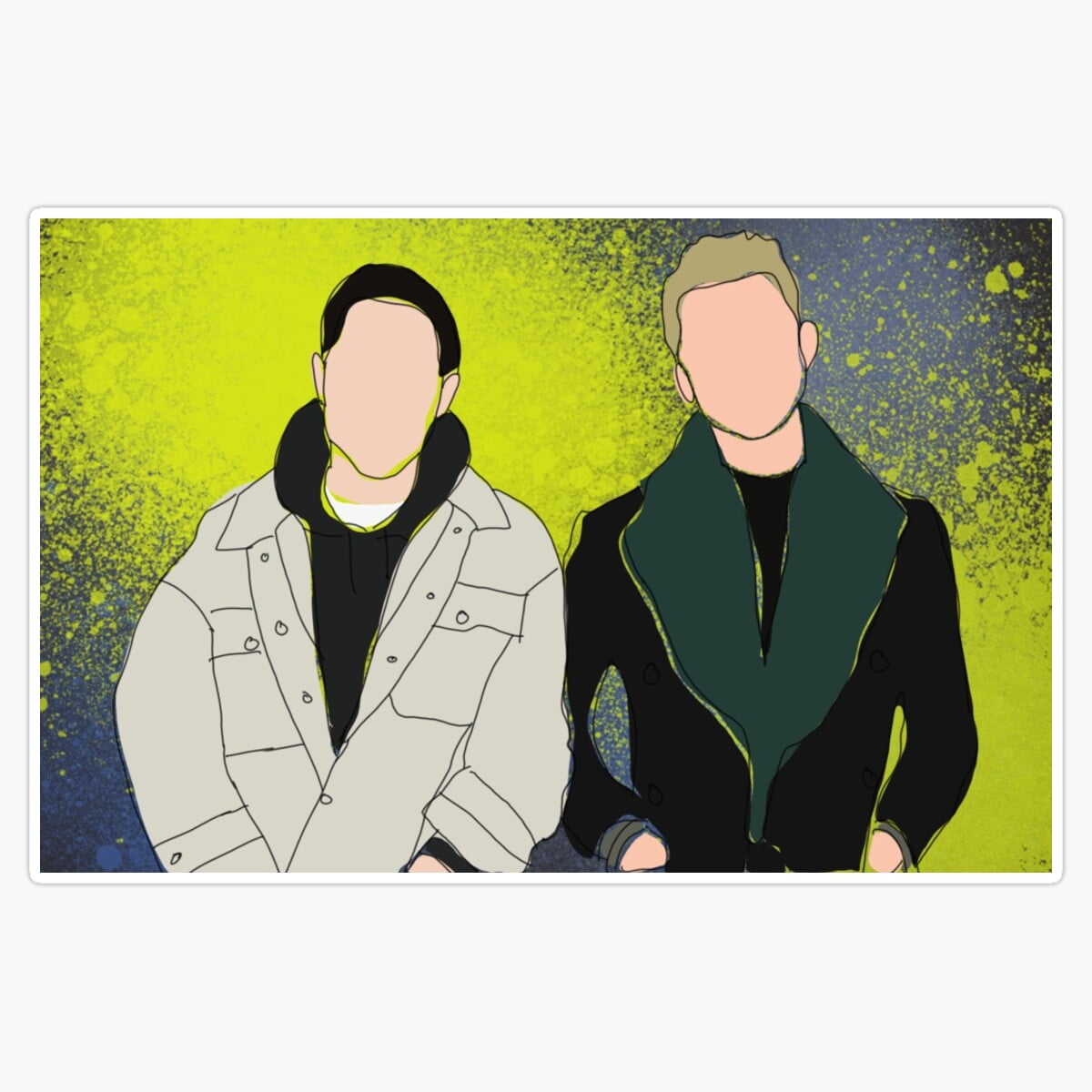 Maneki Pete Davidson & Mgk Er, Phone Decal Water Bottle Stickers Car ...