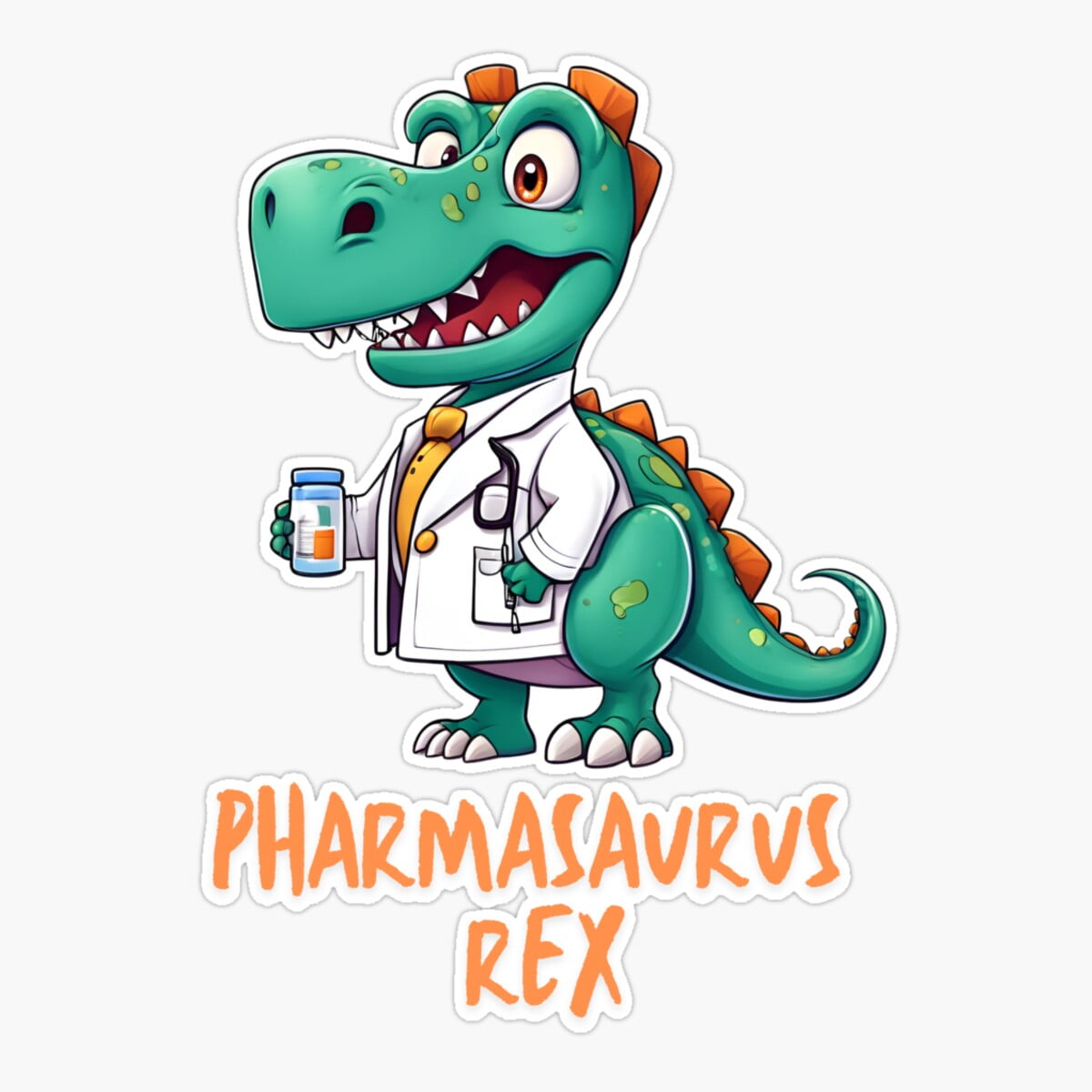Maneki Pharmasaurus Rex Er, Phone Decal Water Bottle Stickers Car ...