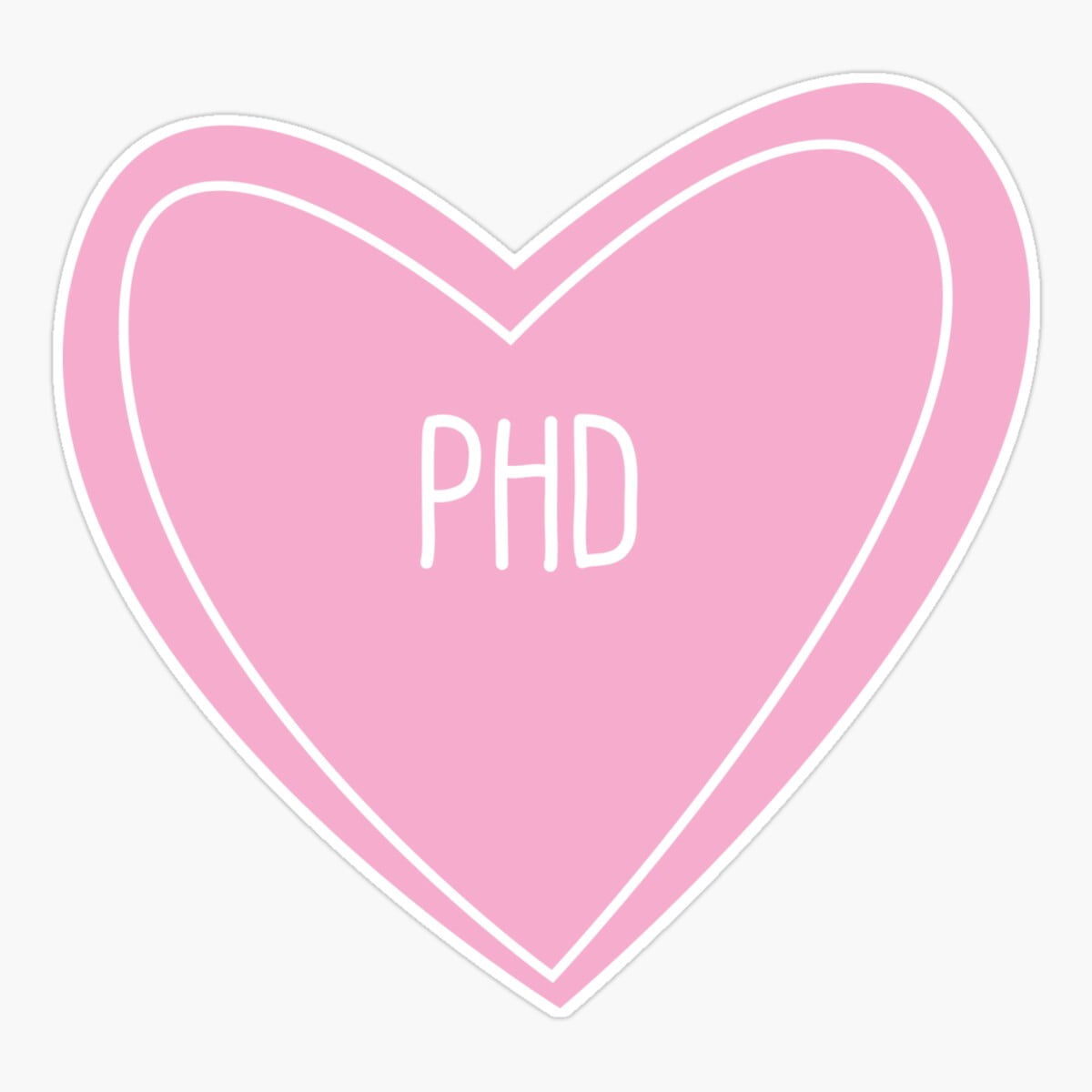 Maneki Phd Heart Er, Phone Decal Water Bottle Stickers Car Decals ...