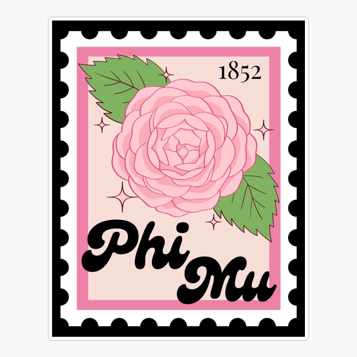 Maneki Phi Mu Sorority Lower Stamp Er V1 Er, Phone Decal Water Bottle Stickers Car Decals, Funny ...