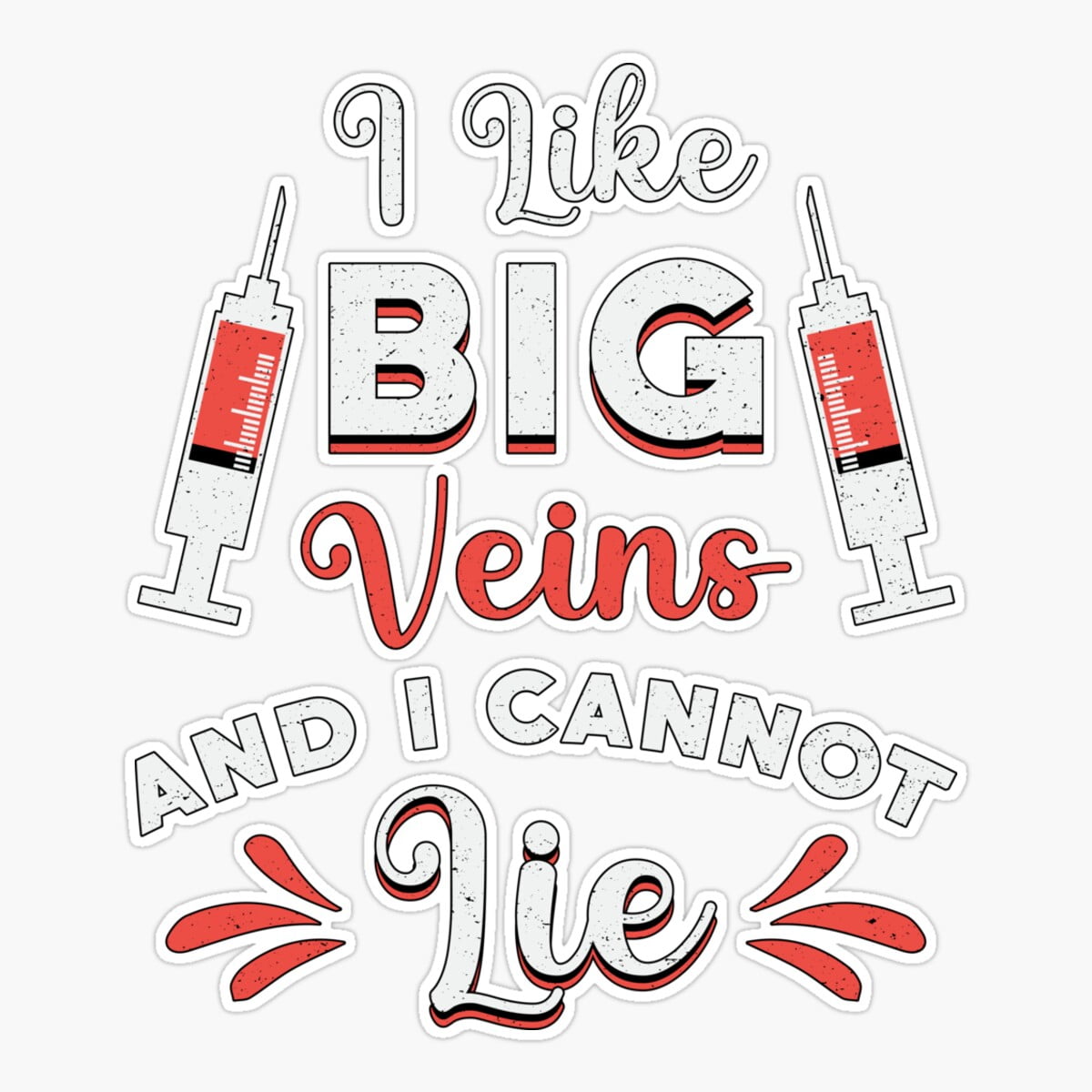 Maneki Phlebotomist I Like Big Veins Nurse Phlebotomy Er, Phone Decal ...
