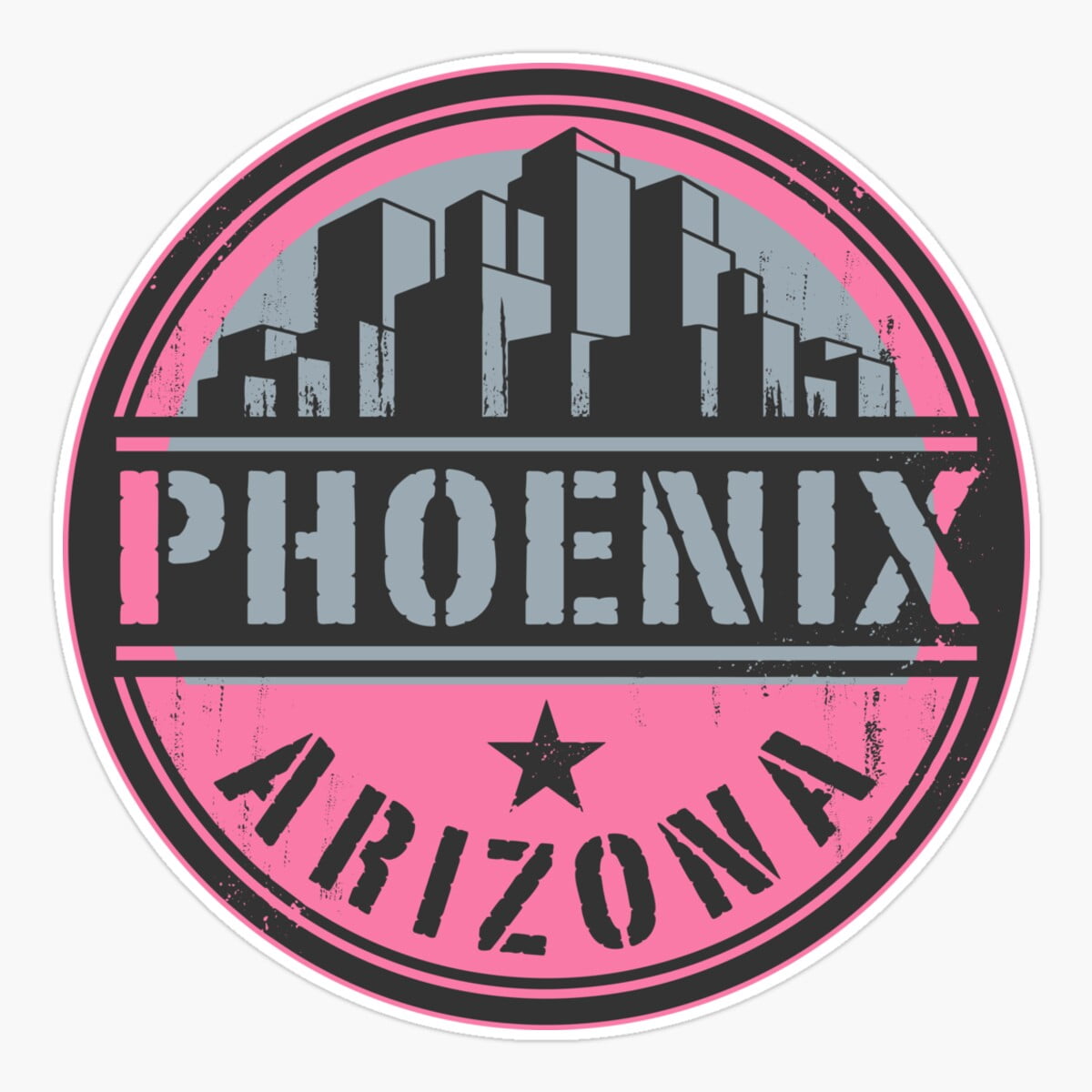 Maneki Phoenix, Arizona Sticker, Phone Decal Water Bottle Stickers Car ...