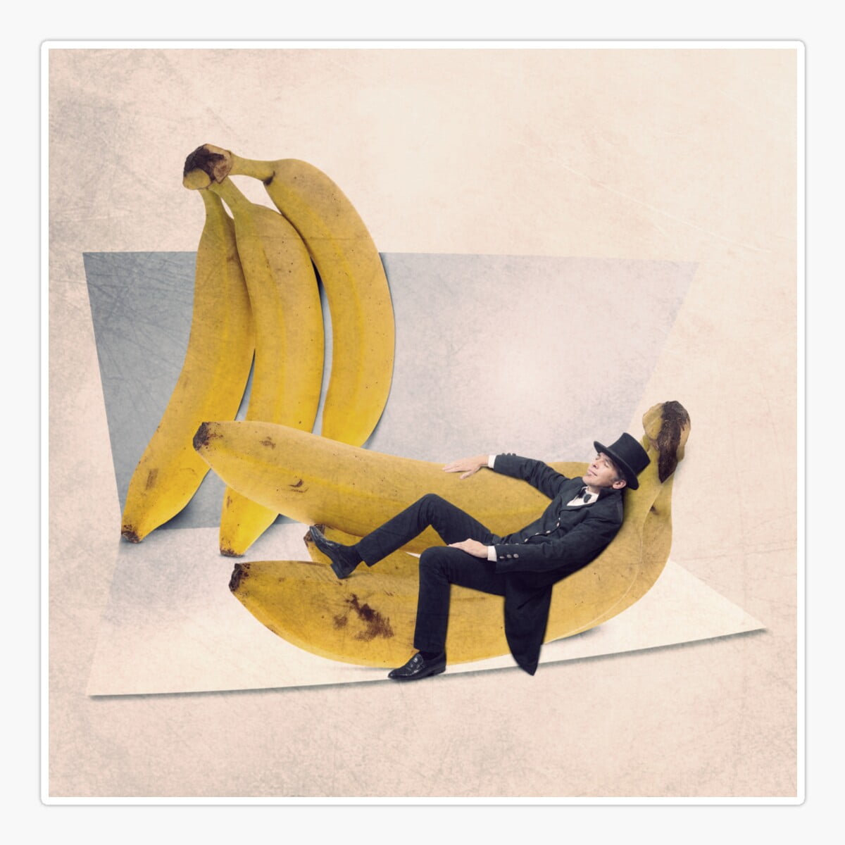 Maneki Photo De Bananes, Illustration De Bananes Sticker, Phone Decal ...