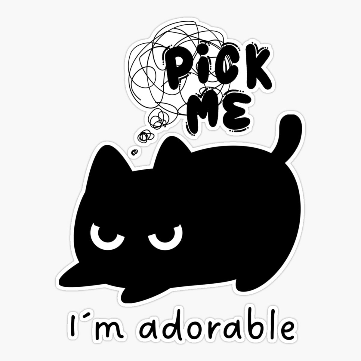 Maneki Pick Me, I´M Adorable Sticker, Phone Decal Water Bottle Stickers ...
