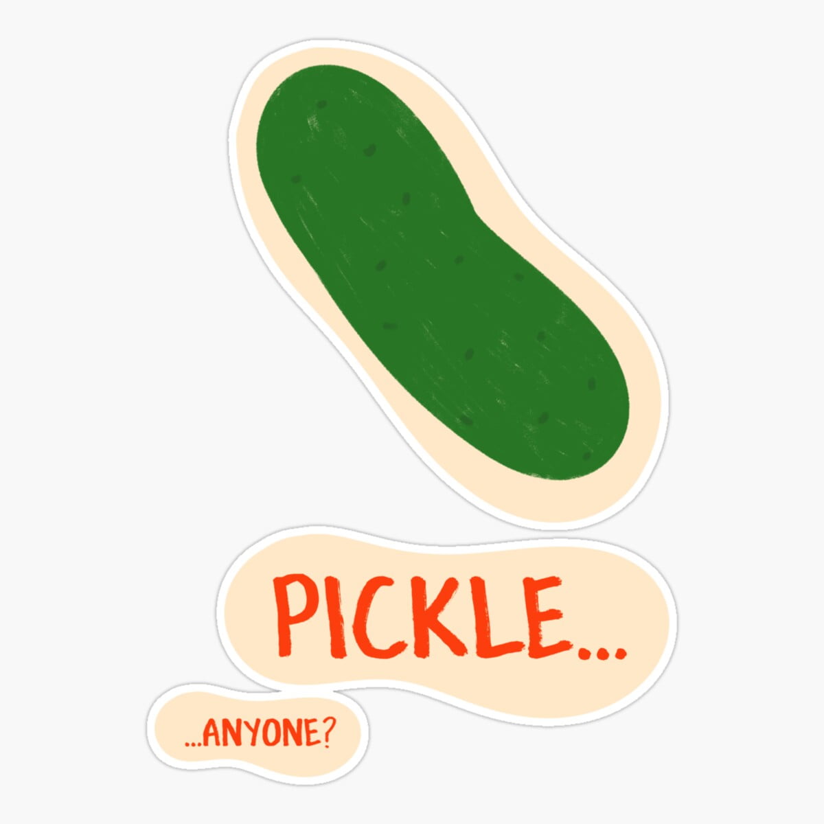 Maneki Pickle? Sticker, Phone Decal Water Bottle Stickers Car Decals ...