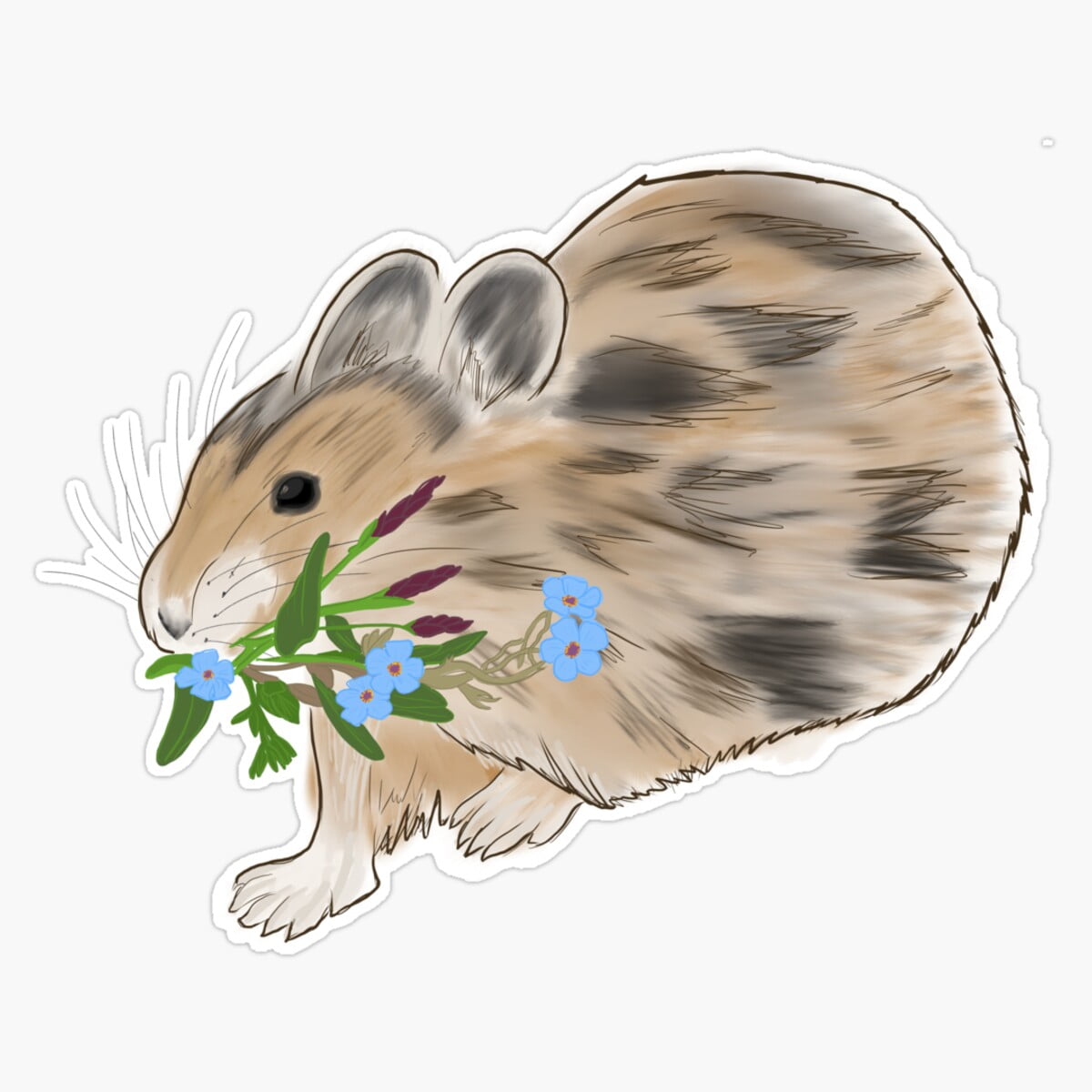 Maneki Pika Friend Er, Phone Decal Water Bottle Stickers Car Decals ...