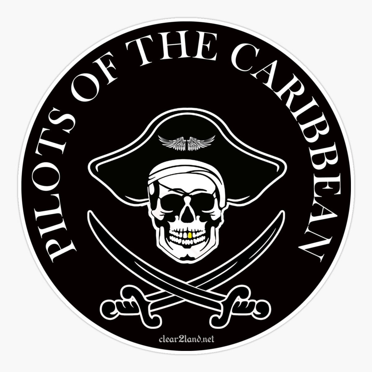 Maneki Pilots O The Caribbean Er, Phone Decal Water Bottle Stickers Car ...