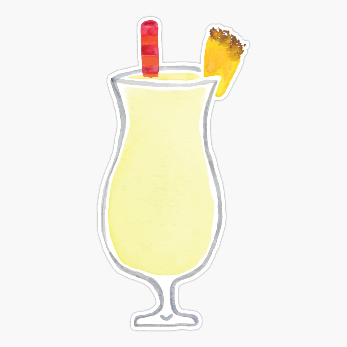 Maneki Pina Colada Drink Er, Phone Decal Water Bottle Stickers Car ...