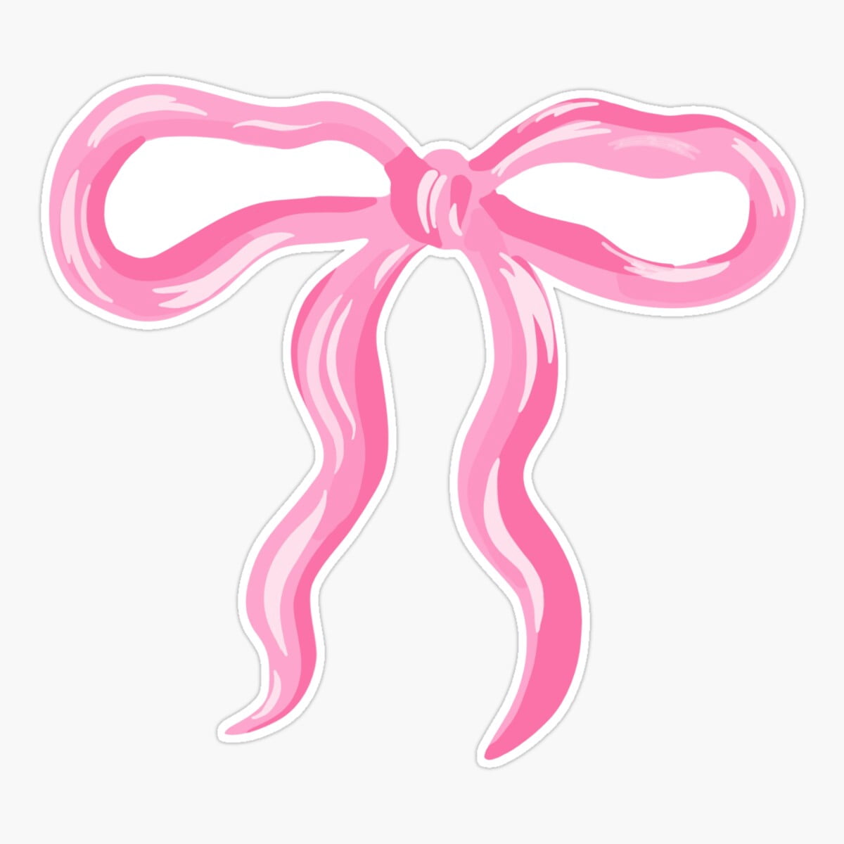 Maneki Pink Coquette Ribbon Er Er, Phone Decal Water Bottle Stickers ...