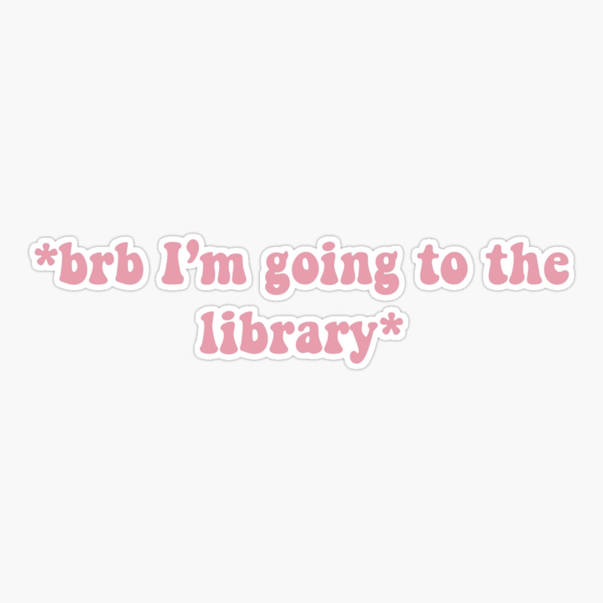 Maneki Pink Library Sticker, Phone Decal Water Bottle Stickers Car ...