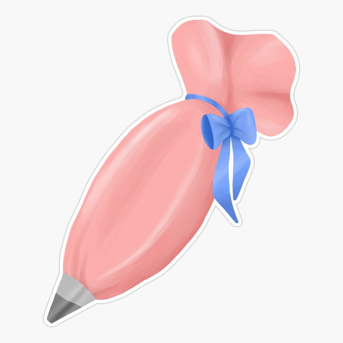 Maneki Pink Piping Bag Sticker, Phone Decal Water Bottle Stickers Car ...