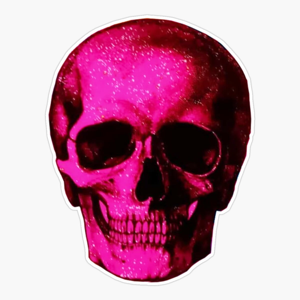 Maneki Pink Skull Sticker, Phone Decal Water Bottle Stickers Car Decals ...