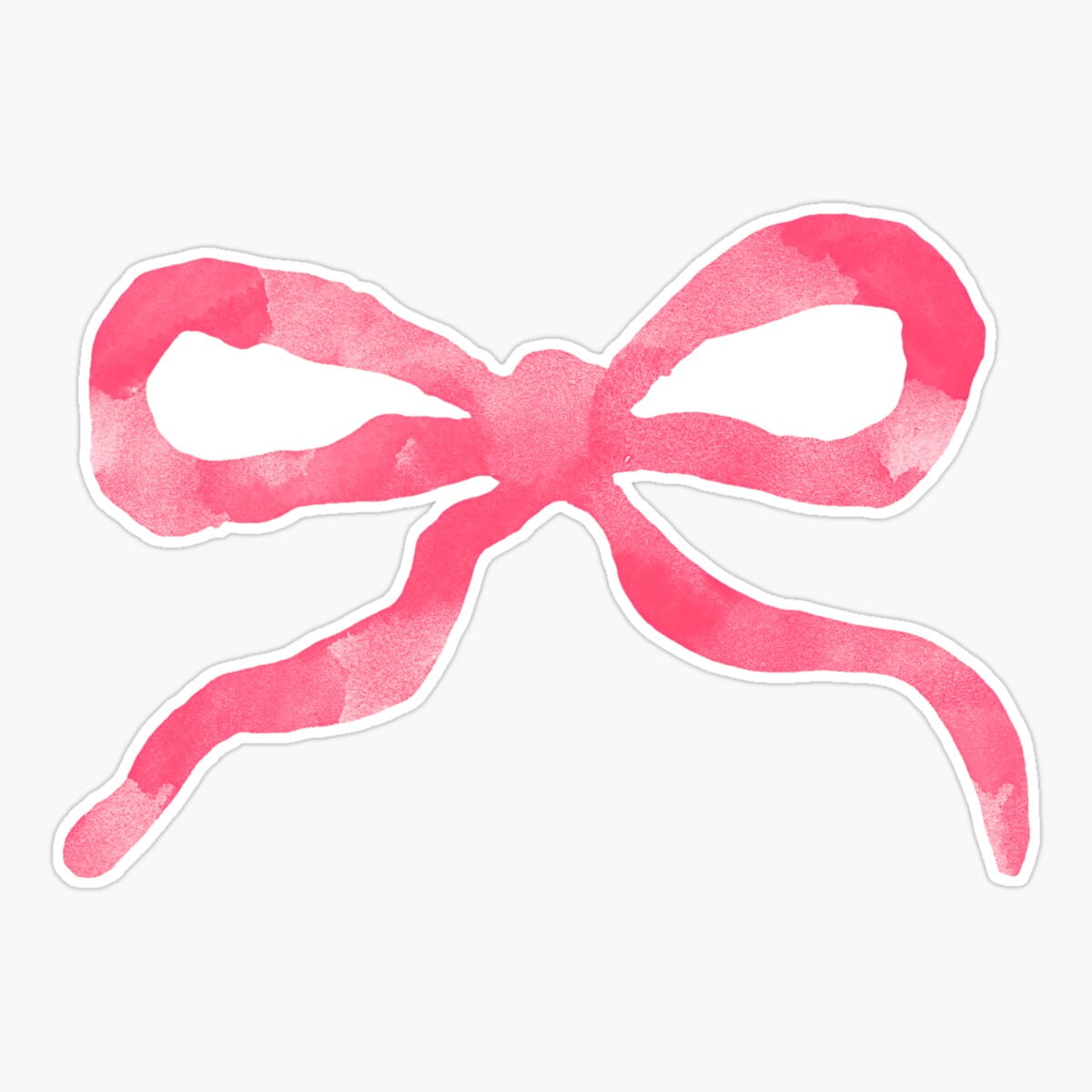 Maneki Pink Small Watercolor Ribbon Bow Pattern er - Walmart.com