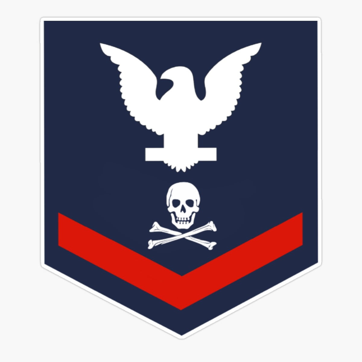 Maneki Pirate Petty Oicer - Coast Guard Po3 - Skull And Crossbones Er ...