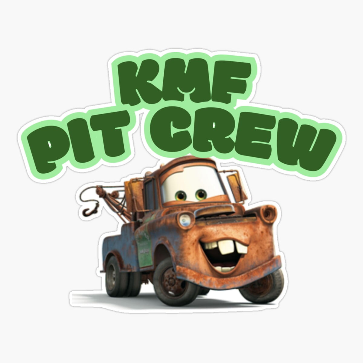 Maneki Pit Crew (Tow Mater) Er, Phone Decal Water Bottle Stickers Car ...