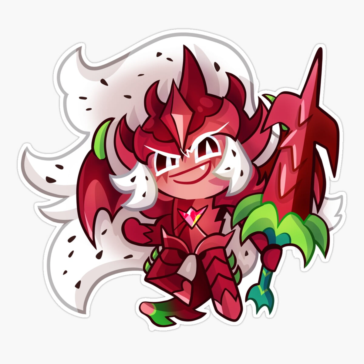 Maneki Pitaya Dragon Cookie Er, Phone Decal Water Bottle Stickers Car ...