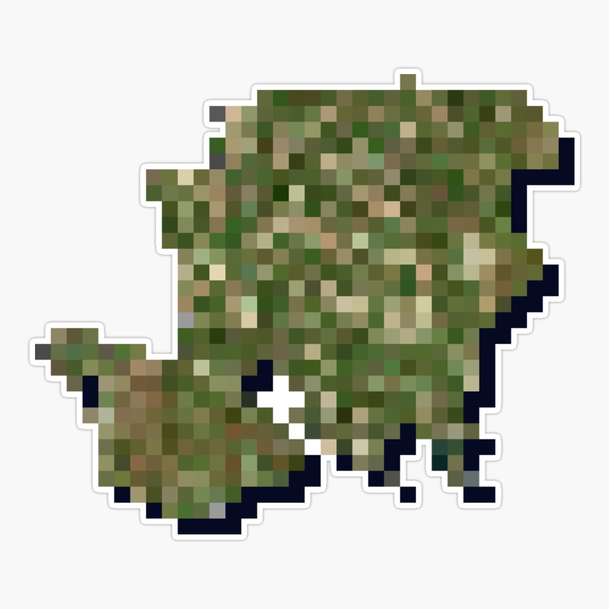 Maneki Pixel Hampshire Sticker, Phone Decal Water Bottle Stickers Car ...