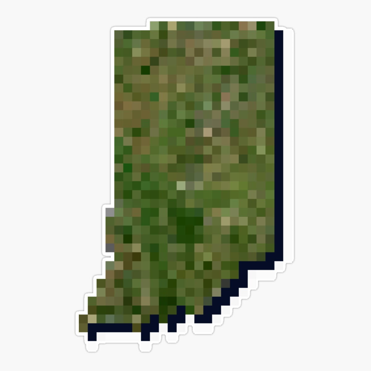 Maneki Pixel Indiana Sticker, Phone Decal Water Bottle Stickers Car ...