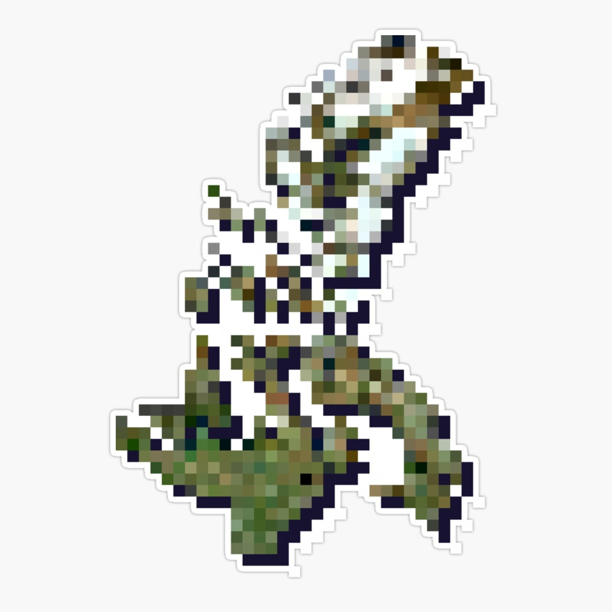 Maneki Pixel Nunavut Sticker, Phone Decal Water Bottle Stickers Car ...