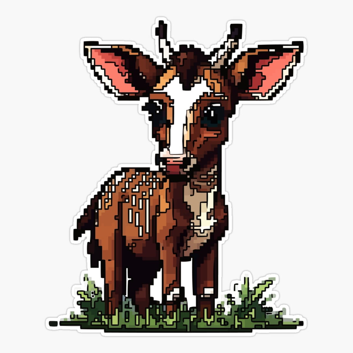 Maneki Pixel Okapi Mystery Er, Phone Decal Water Bottle Stickers Car ...