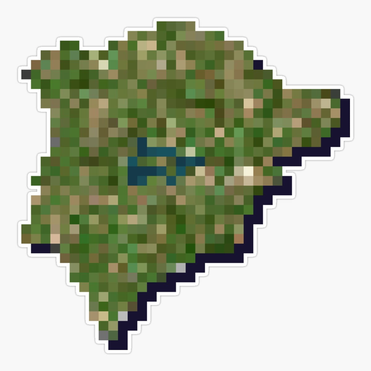 Maneki Pixel Rutland Sticker, Phone Decal Water Bottle Stickers Car ...