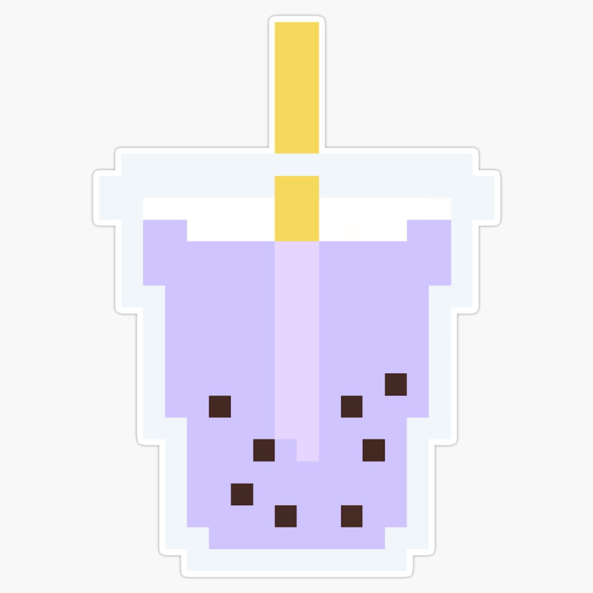 Maneki Pixel Taro Boba Er, Phone Decal Water Bottle Stickers Car Decals ...