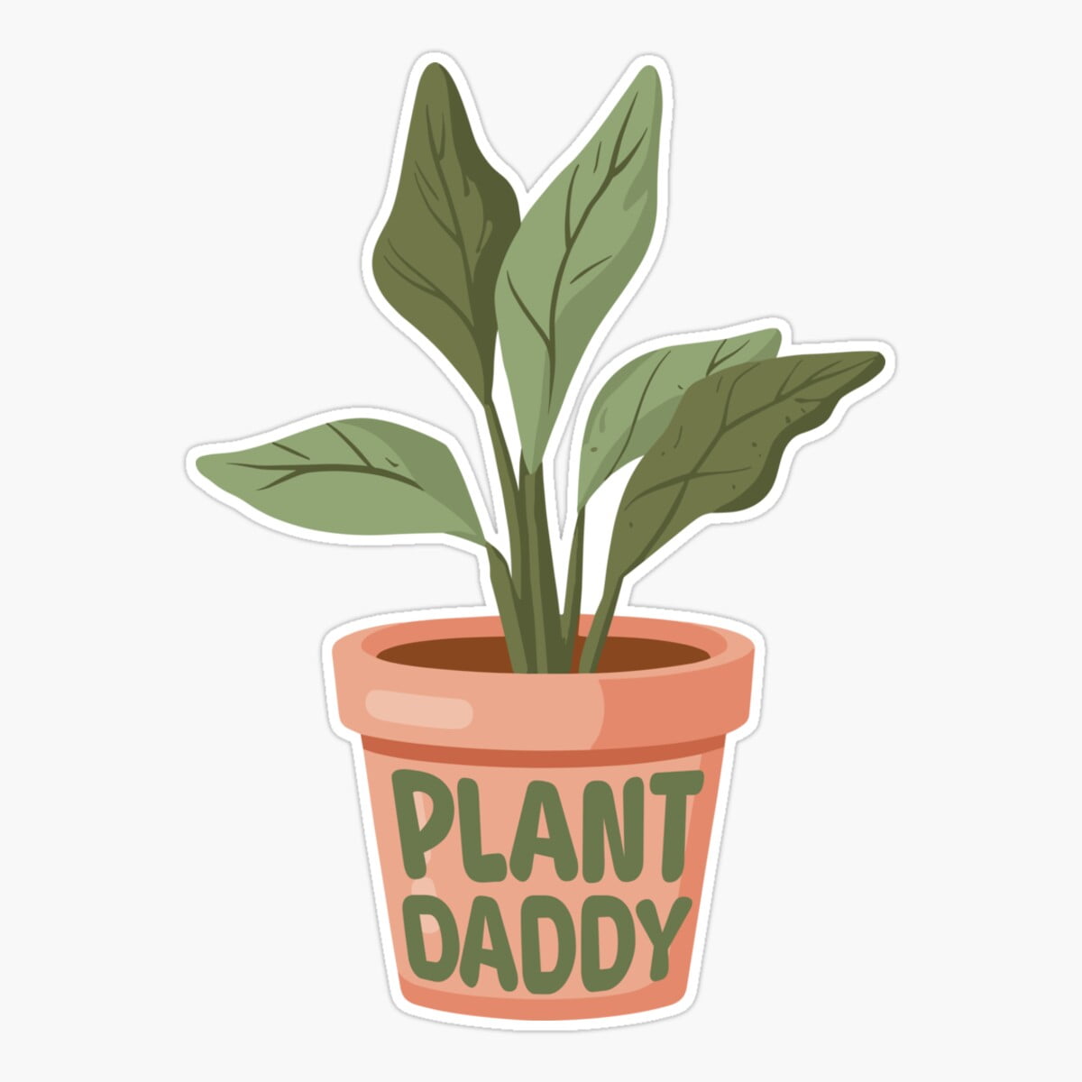 Maneki Plant Daddy! Potted Plant Er, Phone Decal Water Bottle Stickers ...