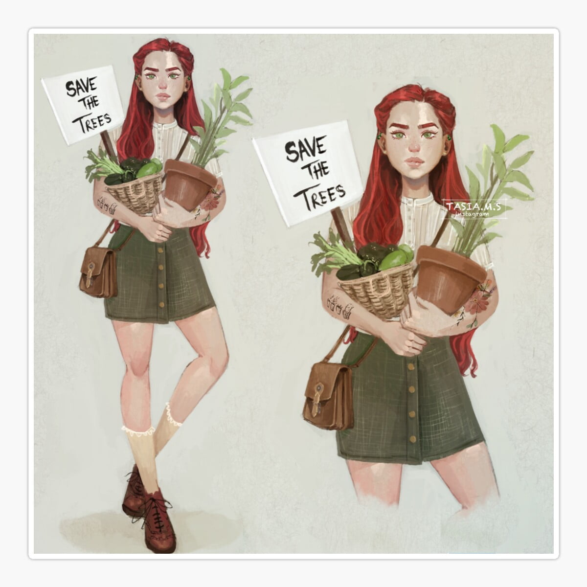 Maneki Plant Mom Poison Ivy Er, Phone Decal Water Bottle Stickers Car ...