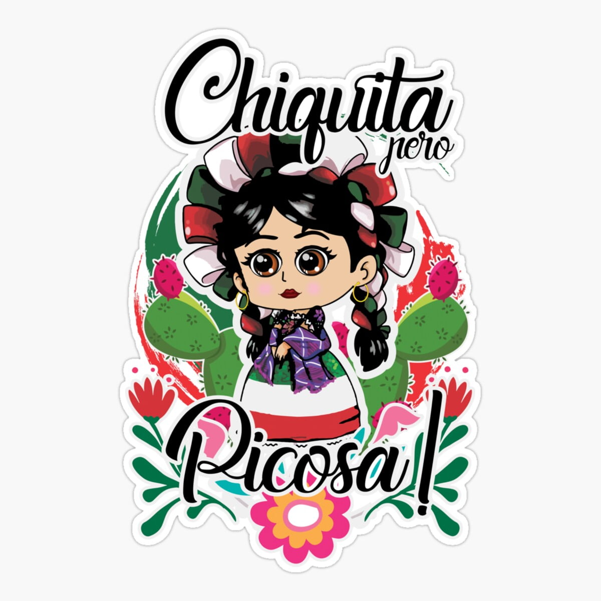 Maneki Playera Chiquita Pero Picosa Muñequita Mexicana Independencia De ...