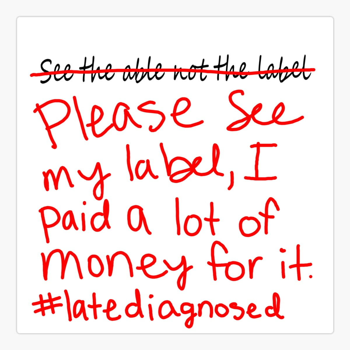 Maneki Please See My Label V2 Er, Phone Decal Water Bottle Stickers Car ...