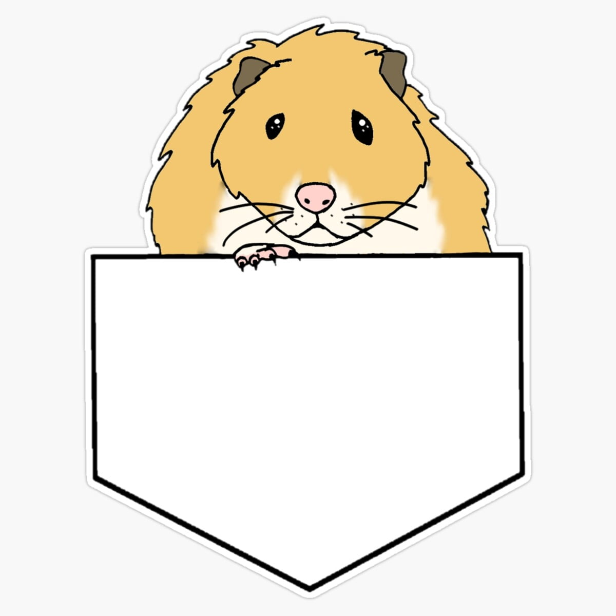 Maneki Pocket Pet - Hamster Er, Phone Decal Water Bottle Stickers Car ...